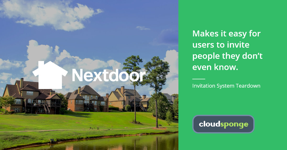The Complete Teardown of Nextdoor’s Invitation Experience - CloudSponge