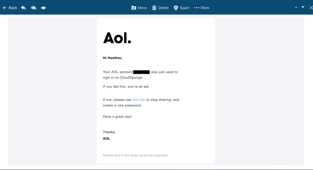 Guarding Your AOL Data - CloudSponge