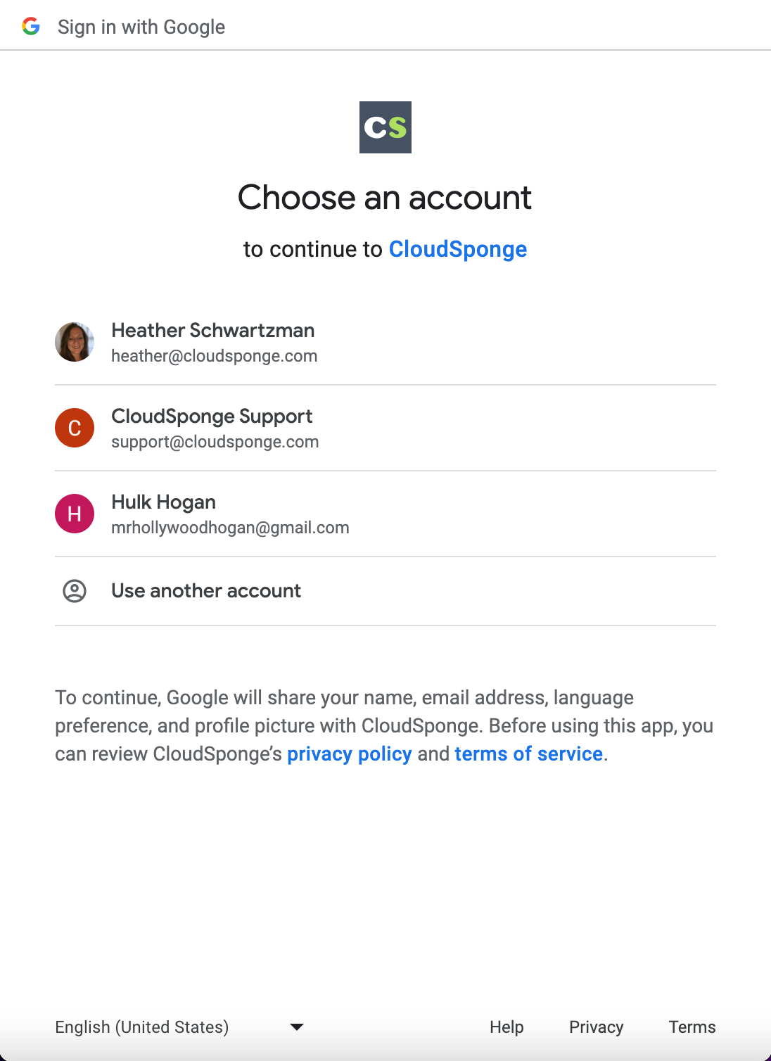 OAuth Provider Credentials - CloudSponge